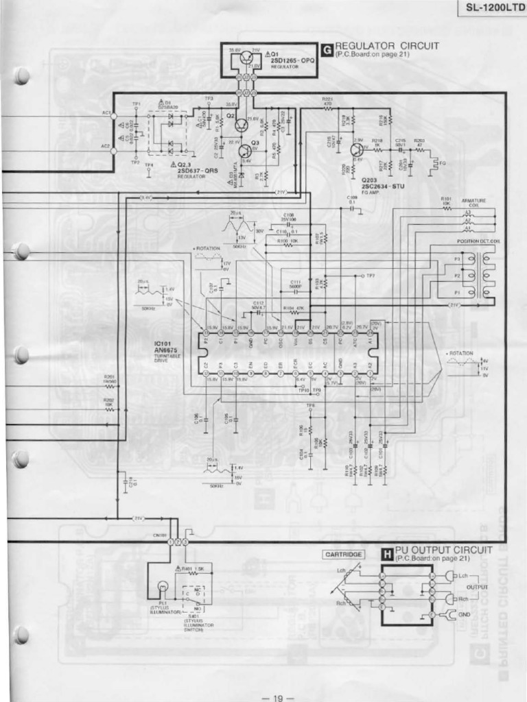 Technics SL 1200 Schematics | PDF | Electronic Engineering | Electrical ...