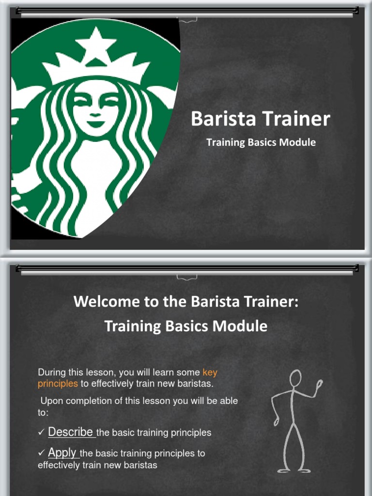 BaristaTrainer - Training Module | PDF | Learning | Teachers
