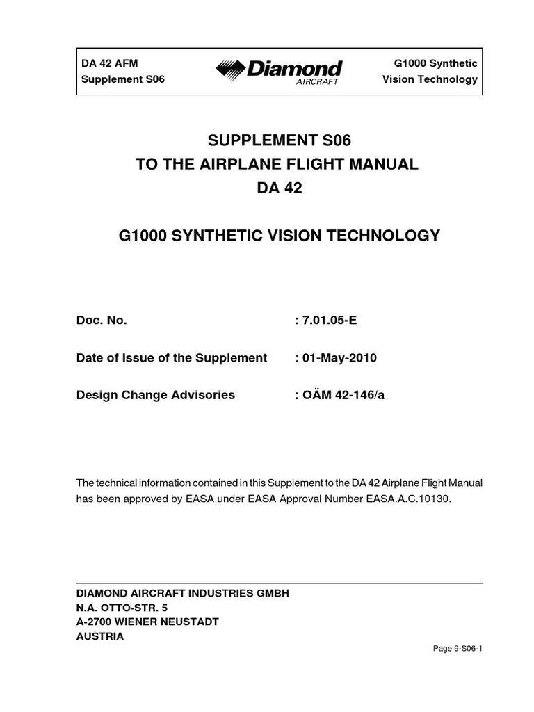 70105e-S06-R0 - g1000 Synthetic Vision Technology | PDF | Spaceflight ...
