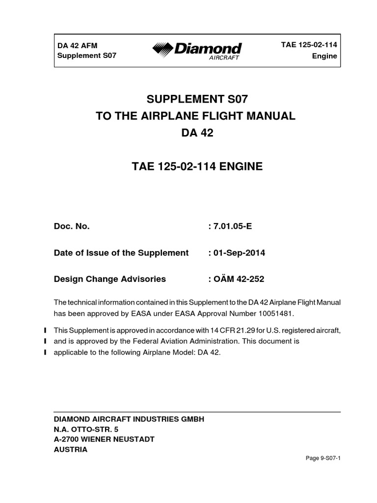70105e-S07-R2 - TAE 125-02-114 ENGINE | PDF | Takeoff | Airplane