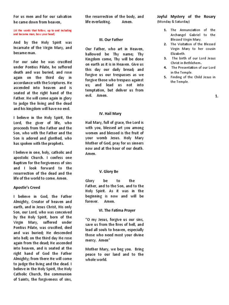 Apostle's Creed | PDF | God The Father | Lord's Prayer