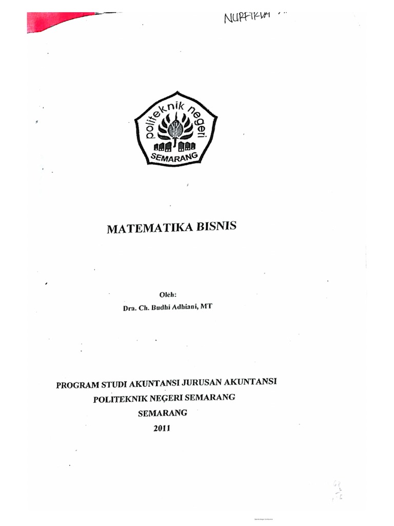 Matematika Bisnis PDF | PDF