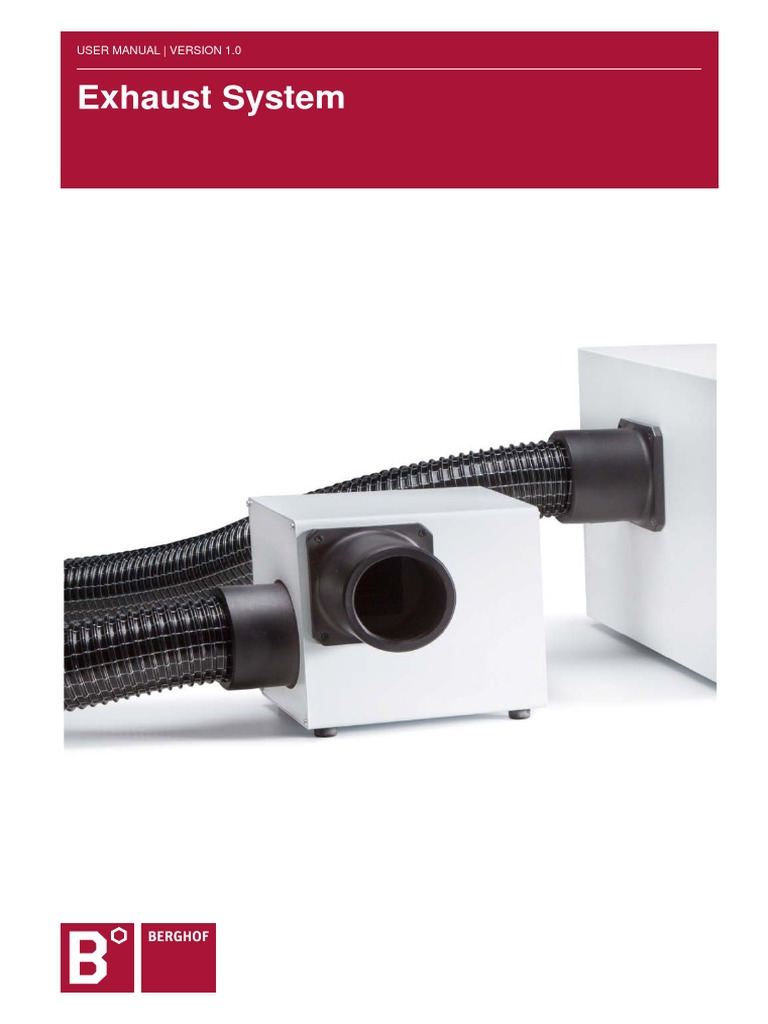 Exhaust System: User Manual - Version 1.0 | PDF | Power Supply | Mains ...