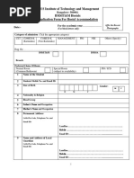 Hostel Undertaking Form | PDF | Government Information | Social ...