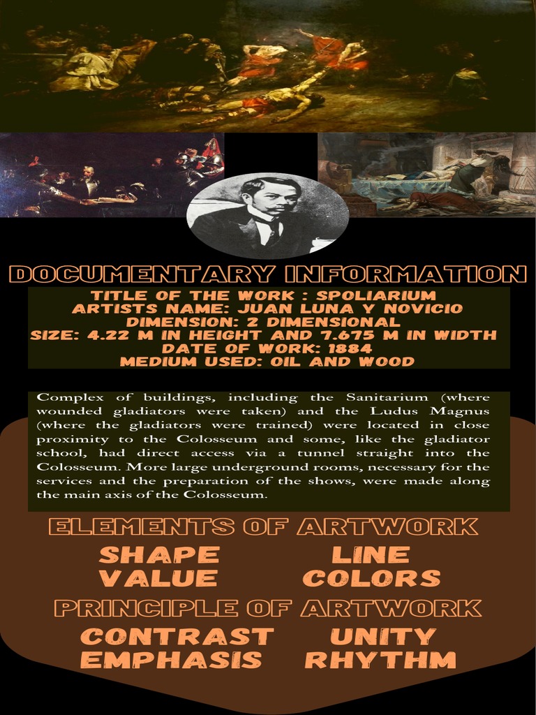 Spolarium: Art Criticism and Presentation | PDF | Paintings ...