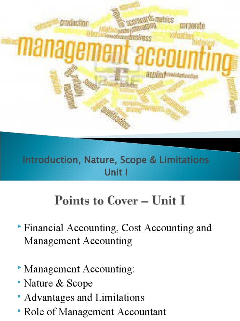Introduction To Management Accounting | PDF | Management Accounting ...