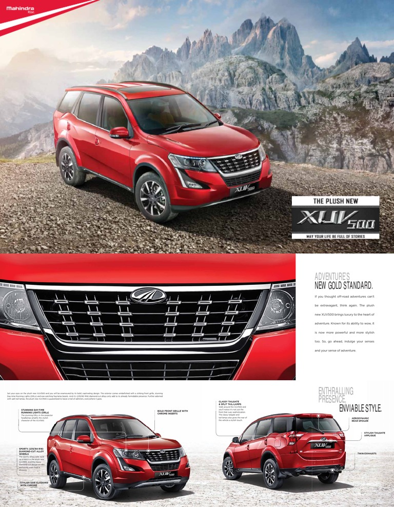 XUV500 Brochure PDF | PDF | Anti Lock Braking System | Transmission ...