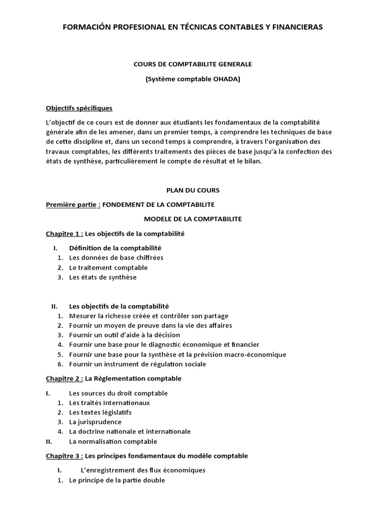 Cours de Compta Générale | PDF | Facture | Comptabilité