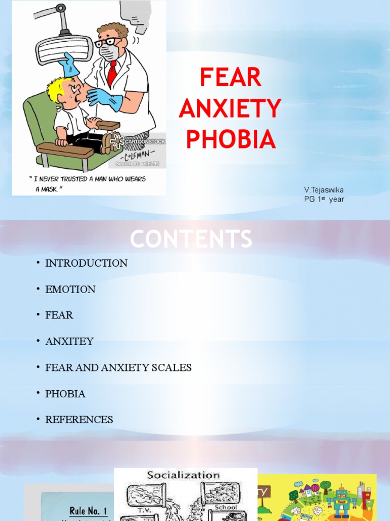 Fear Anxity Phobia Pdf Anxiety Phobia