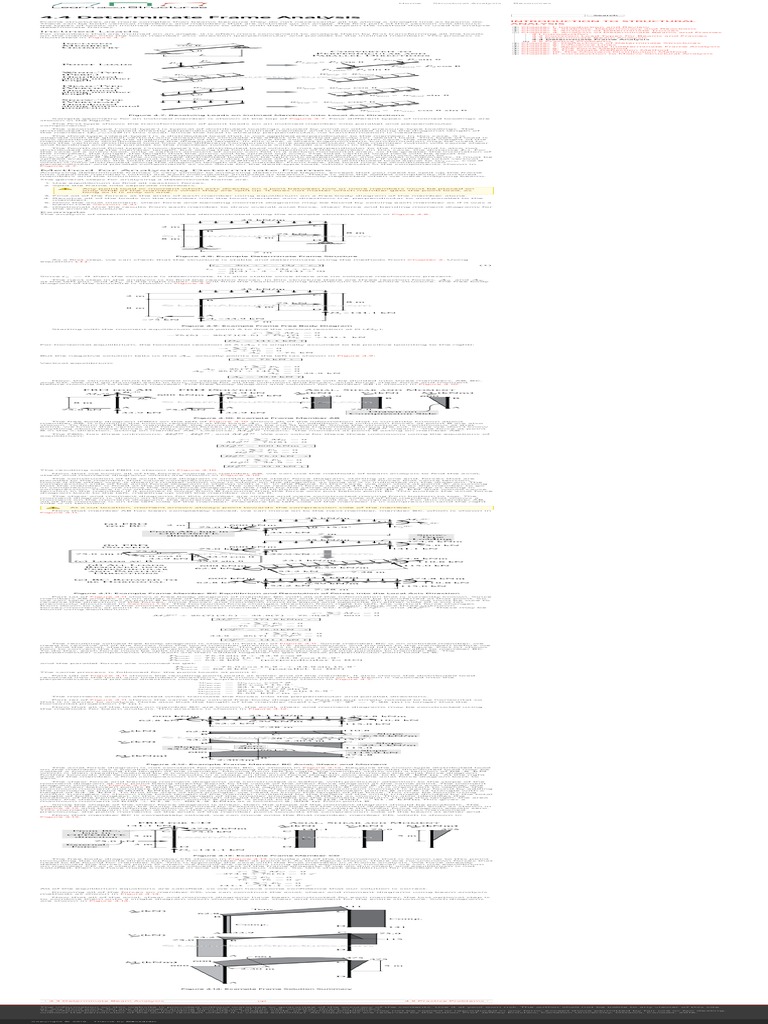 4.4 Determinate Frame Analysis | PDF | Beam (Structure) | Structural ...