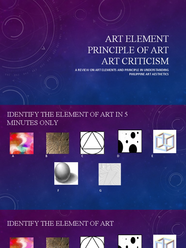 Art Elements and Principle and Art Appreciation | PDF | Color ...