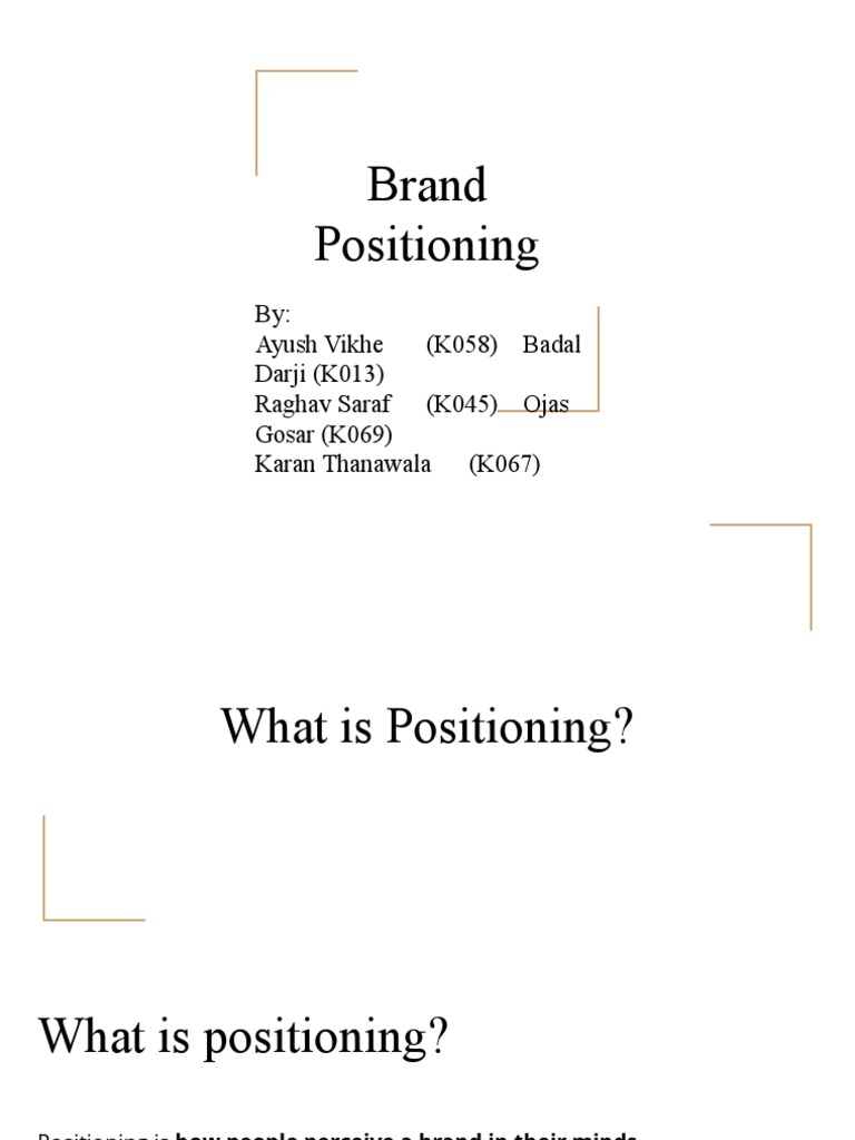 IMC Presentation - 'Positioning | PDF | Adidas | Brand