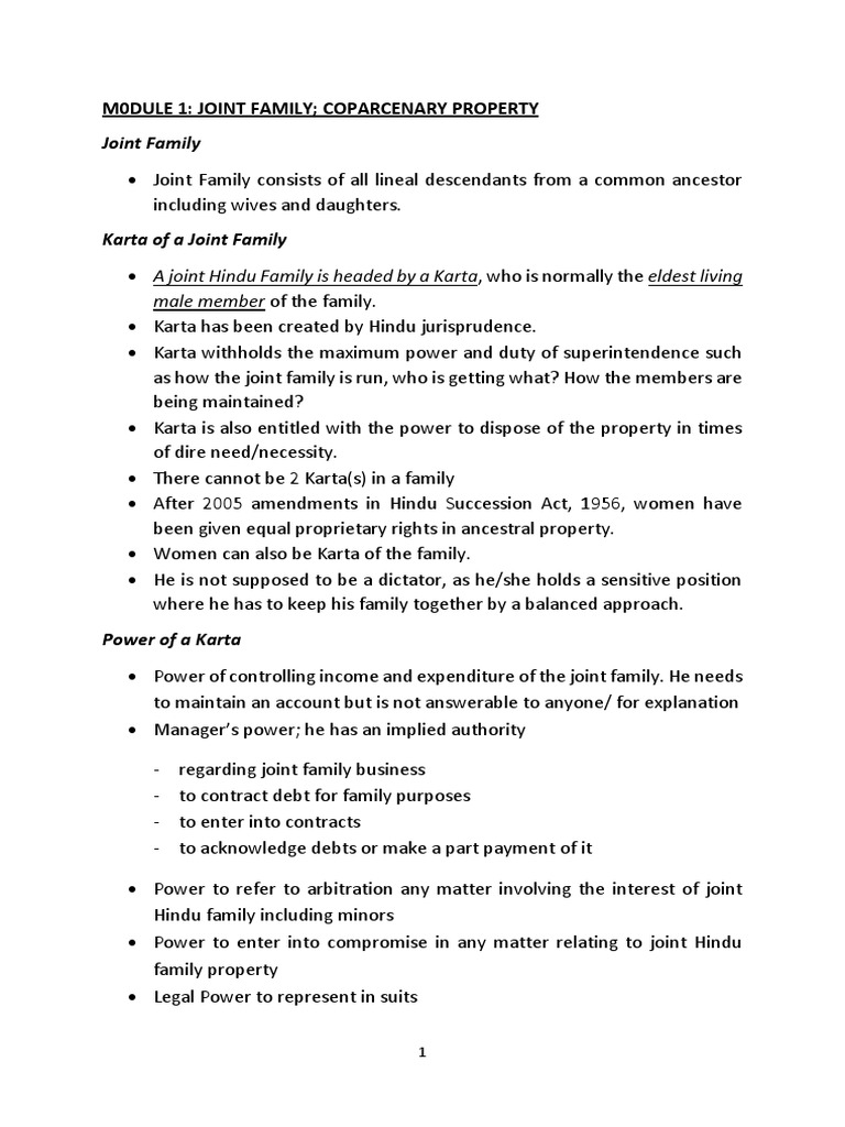 Fam Law II - Complete | PDF | Concurrent Estate | Intestacy
