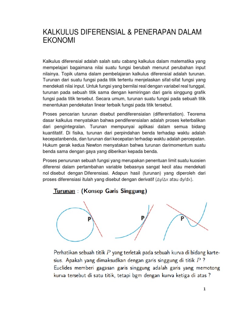 Kalkulus Diferensial PDF | PDF