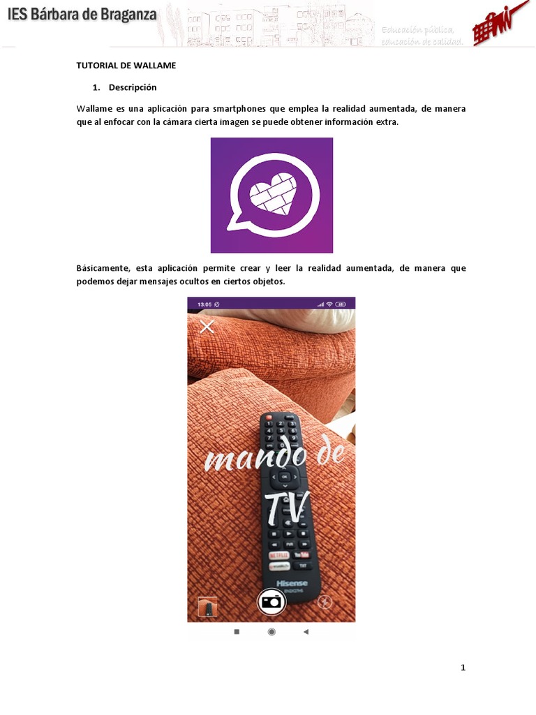 Tutorial de Wallame | PDF | Realidad aumentada | Color