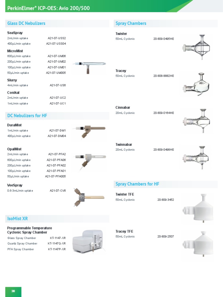 PerkinElmer Avio 200 and 500 PDF | PDF | Equipment | Chemistry