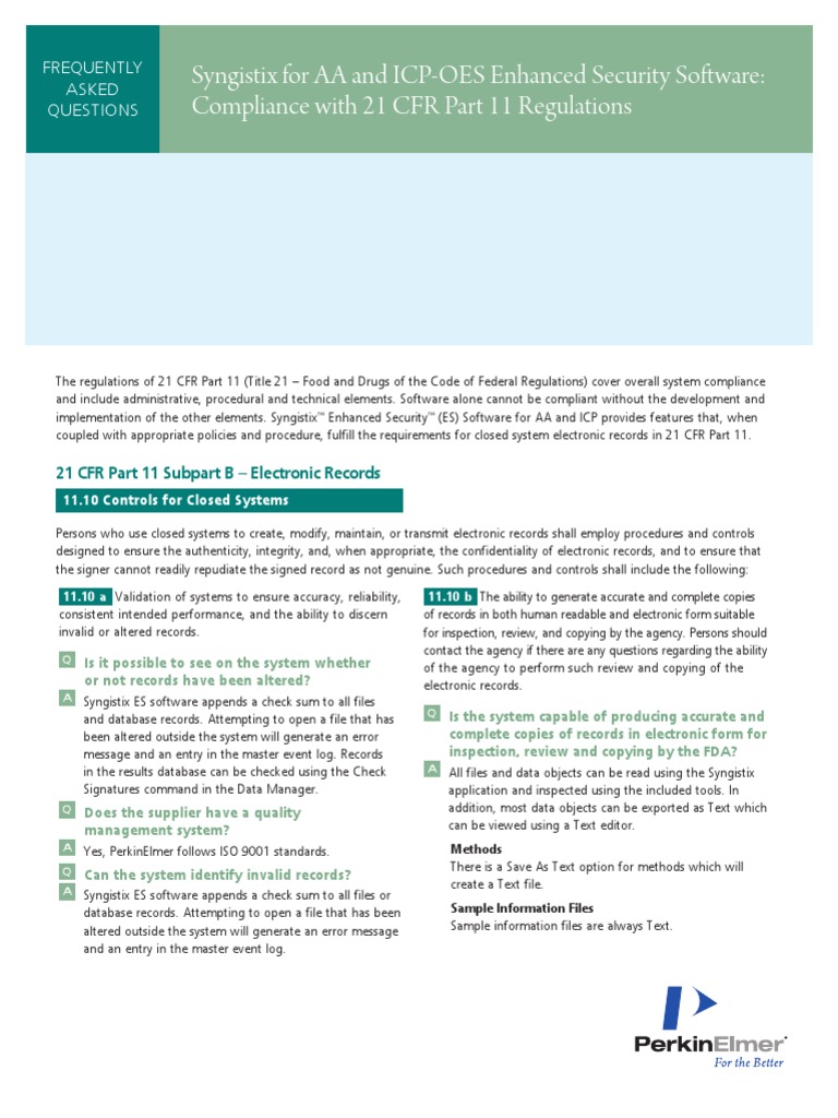 FAQ 013736 01 Syngistix For AA ICP Enhanced Security Software PDF | PDF ...