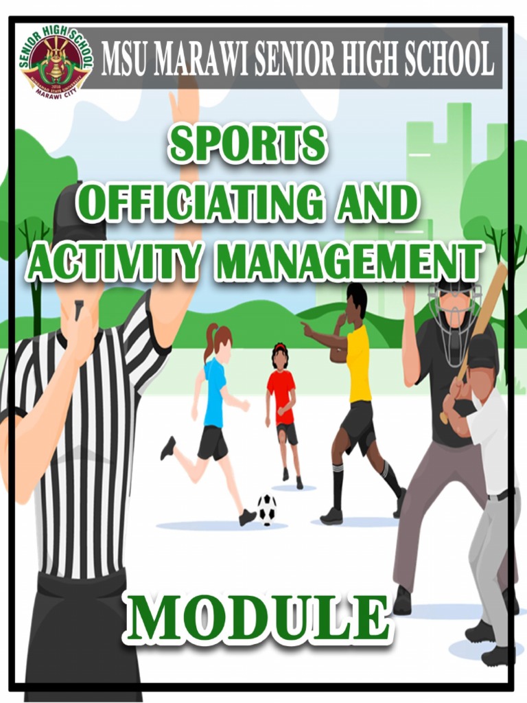 Module in Sports Officiating and Activity Managemant New PDF | PDF ...