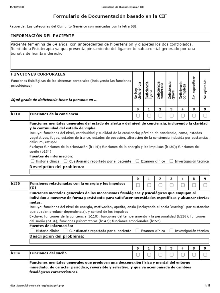 Formulario de Documentación CIF PDF | PDF | Vena | Dolor