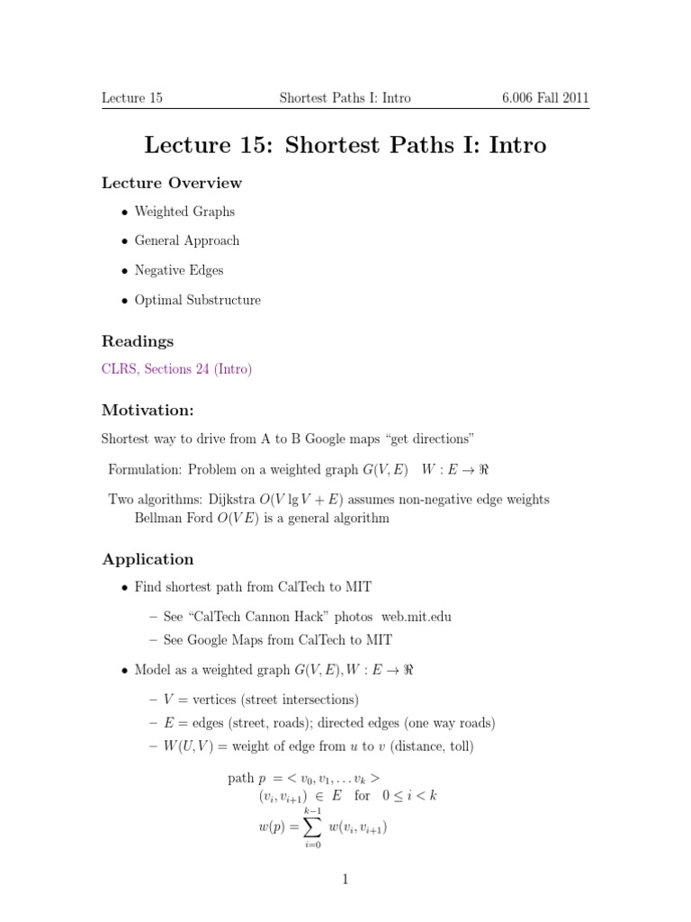 MIT6 006F11 Lec15 | PDF | Algorithms And Data Structures | Mathematical Analysis