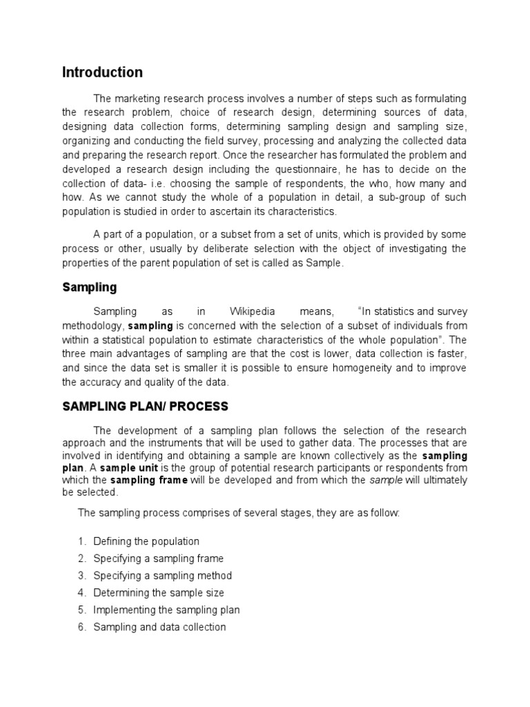 Class Notes On Sampling Pdf Stratified Sampling Sampling Statistics