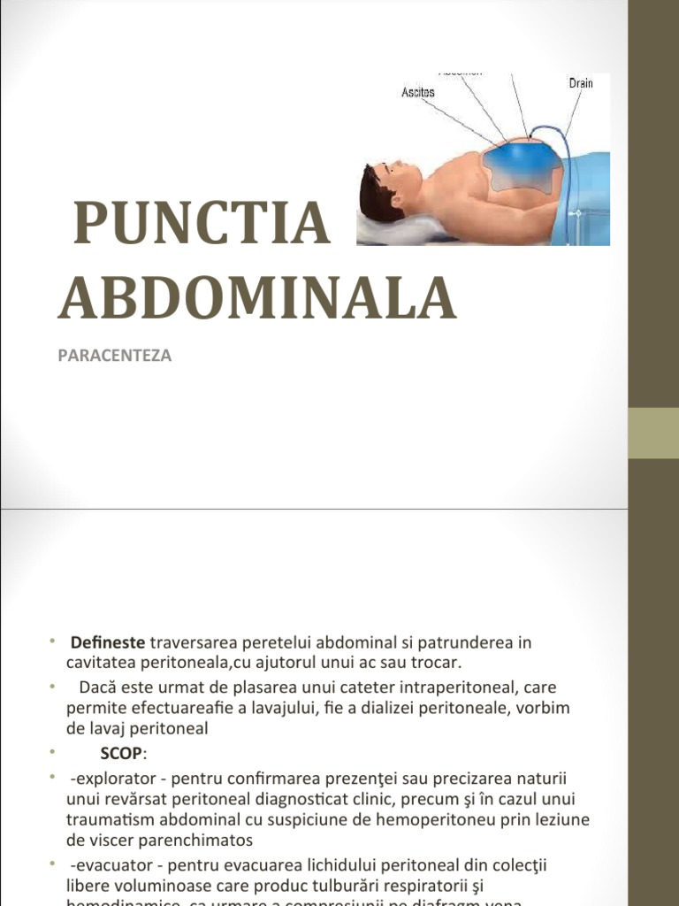 Punctia Abdominala | PDF