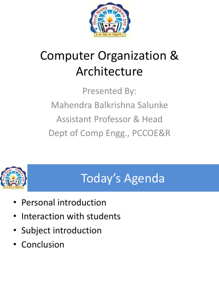 Computer Organization & Architecture | PDF | Curriculum | Central Processing Unit