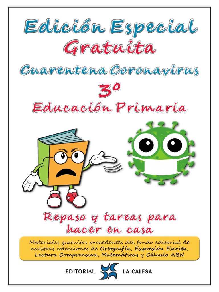 Tareas Cuadernillo Actividades Coronavirus 3 Primaria PDF | PDF ...