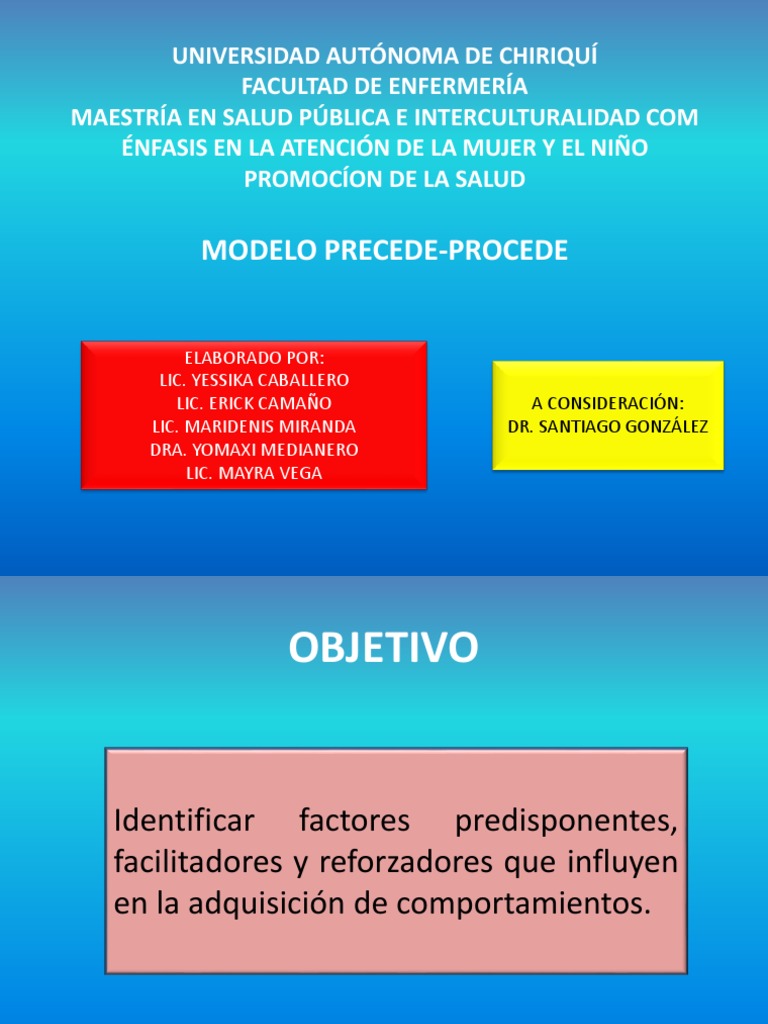 Modelo PRECEDE-PROCEDE en Salud | PDF | Evaluación | Comportamiento
