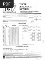 Test de Inteligencia No Verbal TONI-4 | PDF | Cociente de inteligencia ...