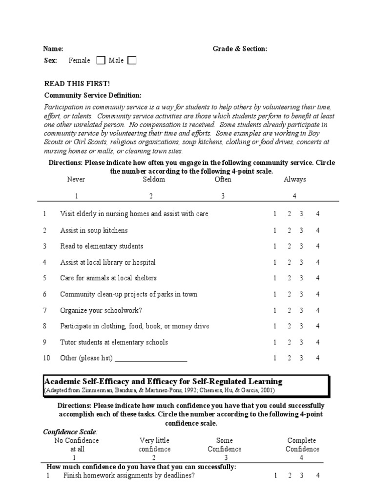 Academic Self Efficacy And Efficacy For Self Regulated Learning Pdf Pedagogy Teaching