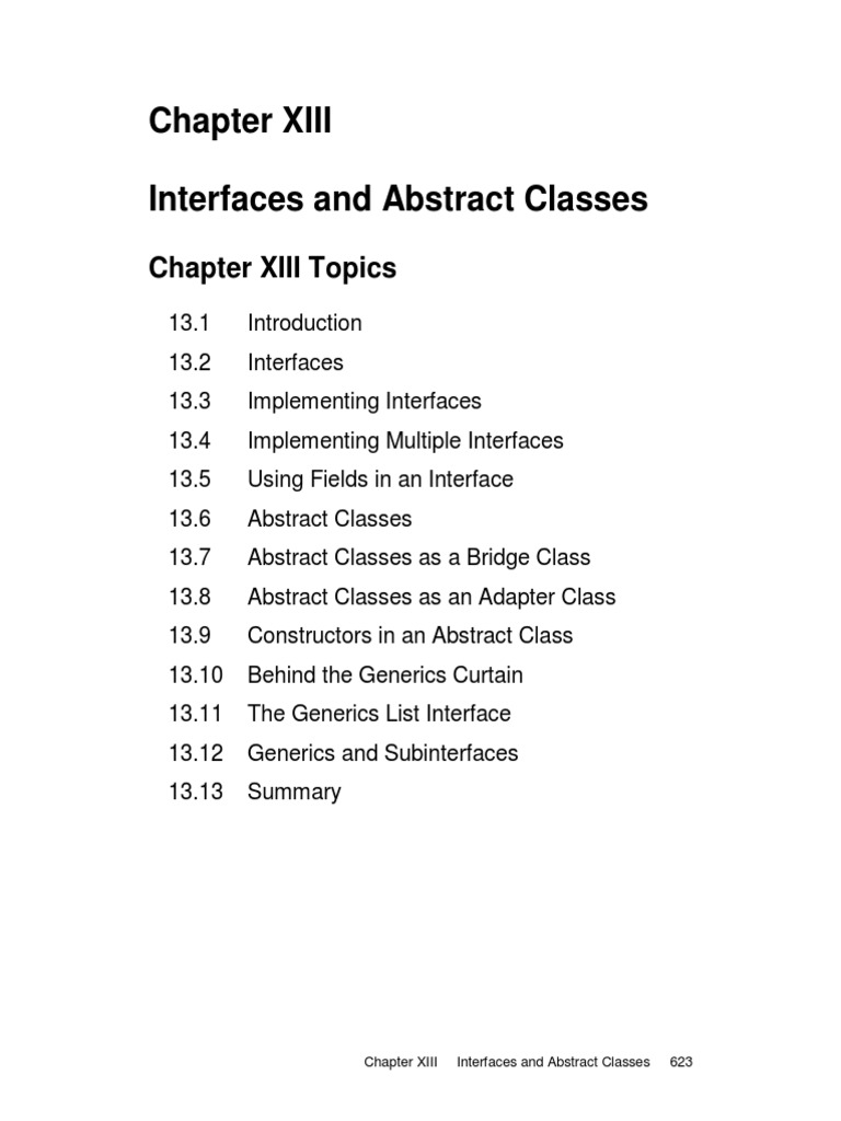 Java Interfaces and Abstract Classes Guide | PDF | Class (Computer ...