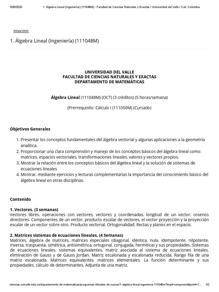 Introduction to Linear Algebra for Engineering Students | PDF | Matriz ...