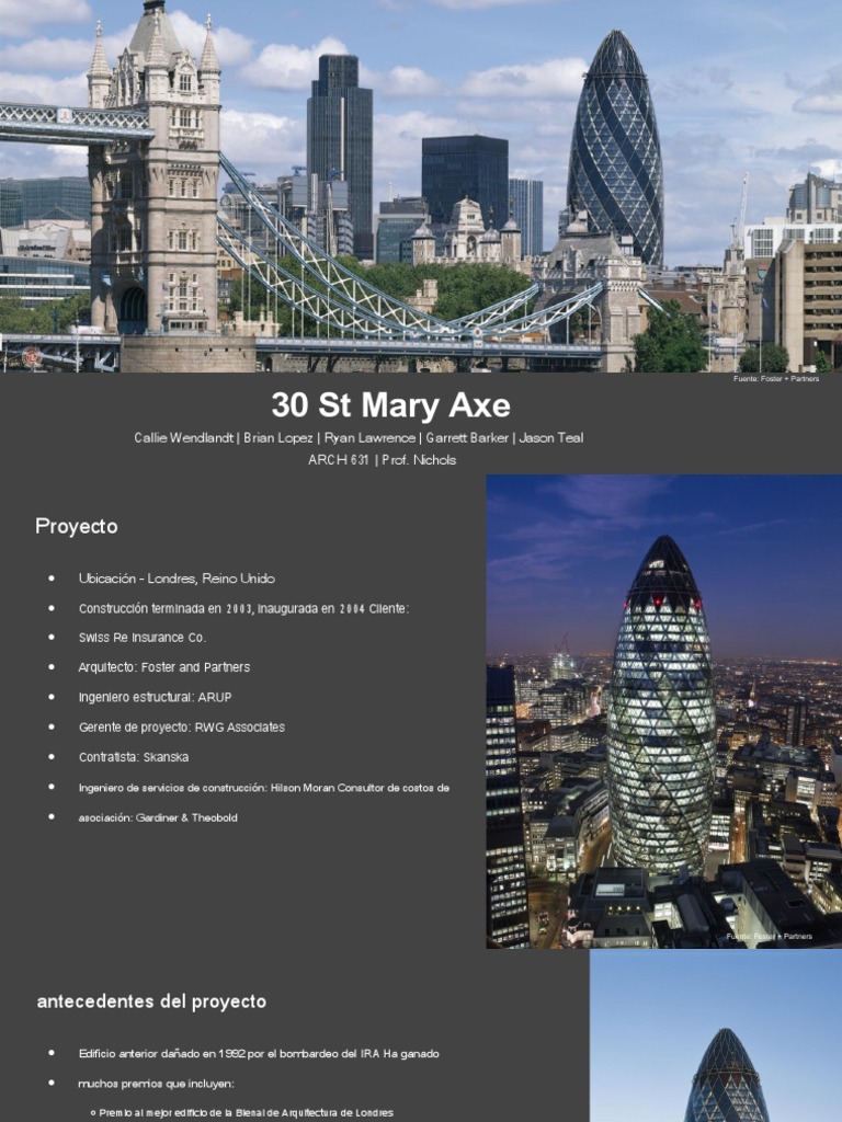 Swiss Re Structure | PDF | Herida | Ingeniería de Edificación