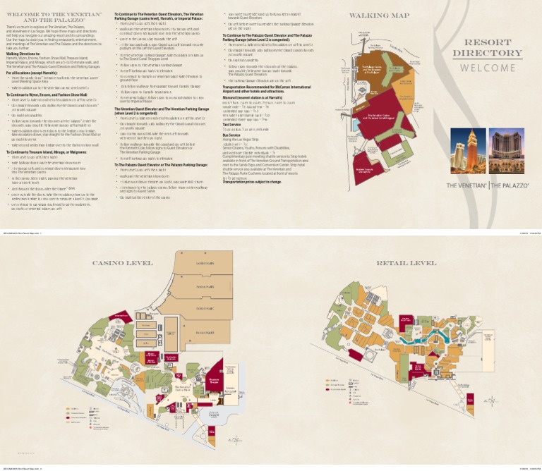 Venetian Las Vegas Parking Map Shortcut To/From LVCC And Sands Expo