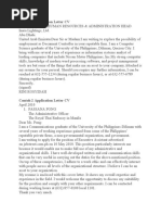 NUP App. Letter | PDF