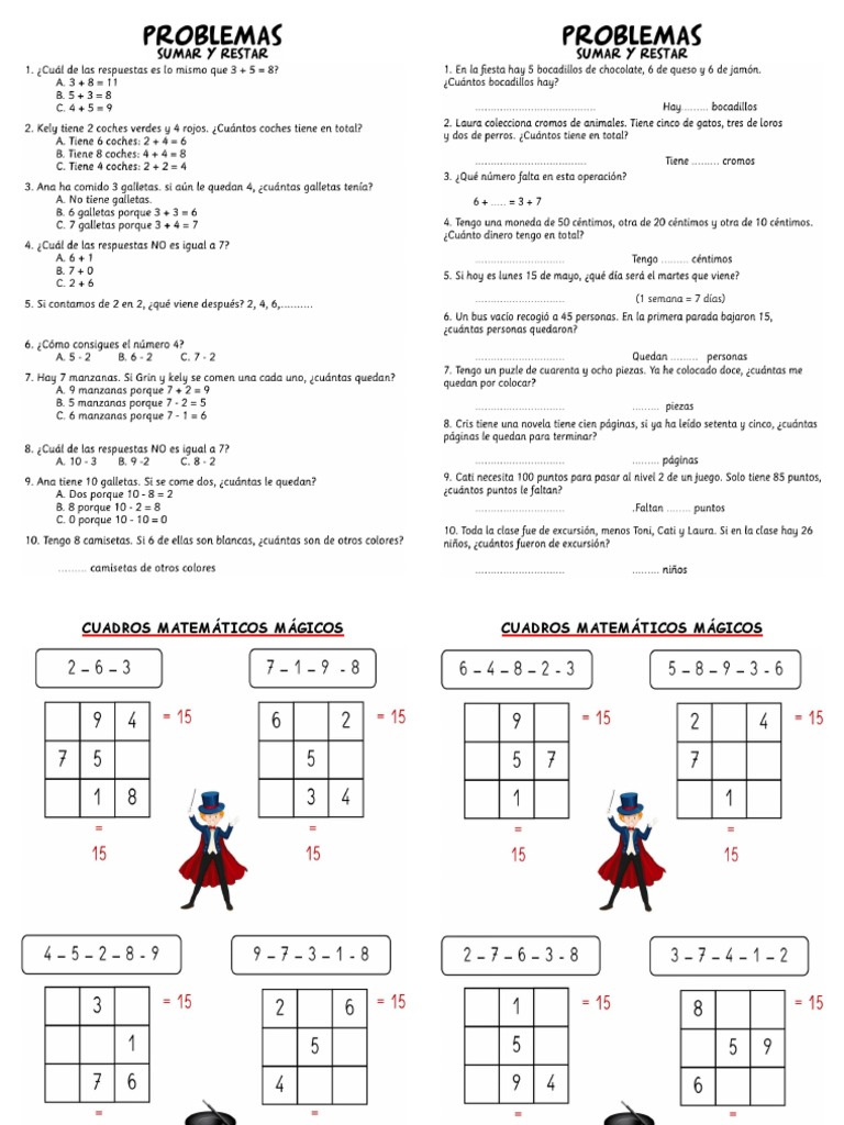 Cuadros Matemáticos Mágicos | PDF