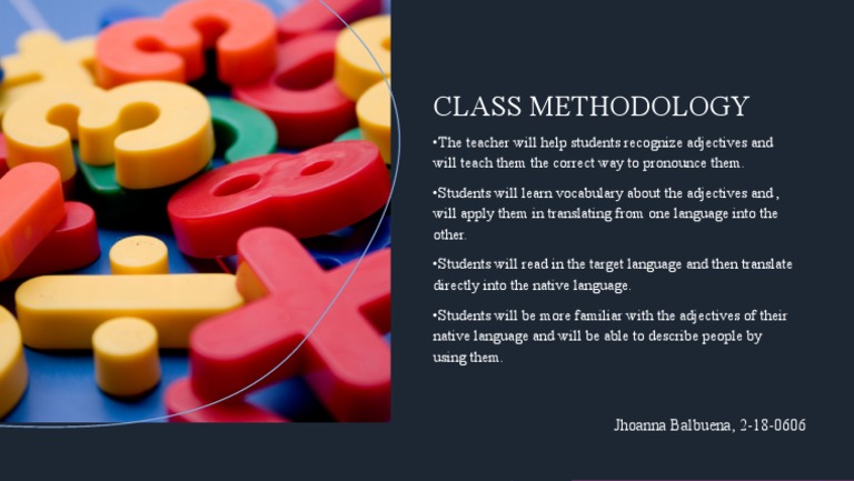 CLASS METHODOLOGY by Jhoanna | PDF