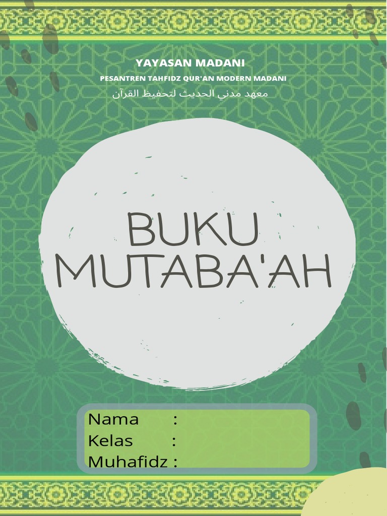 Cover Buku Mutabaah Madani | PDF