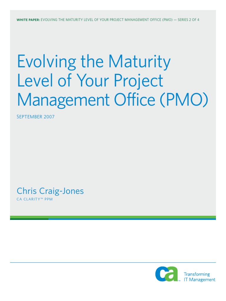 PMO Maturity Model | PDF | Project Management | Business Process