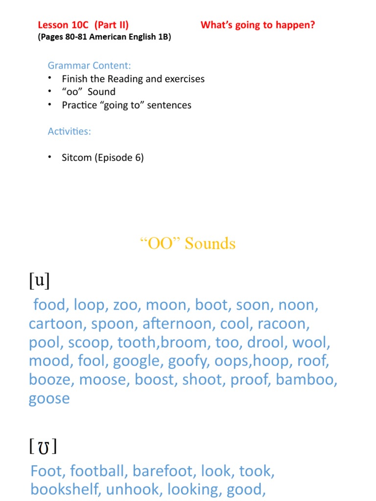 Lesson 10C (Part II) What's Going To Happen? | PDF