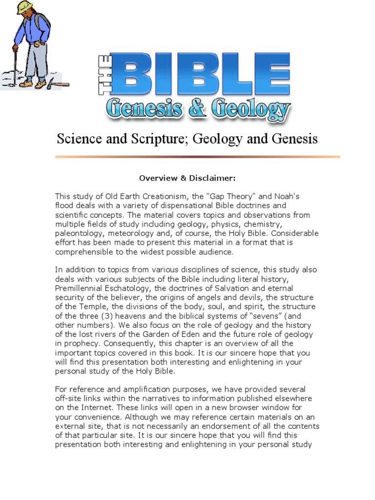 Science and Scripture | PDF | Creationism | Genesis Creation Narrative