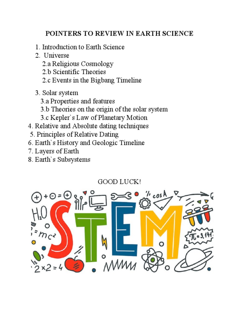 Pointers To Review in Earth Science | PDF | Science & Mathematics