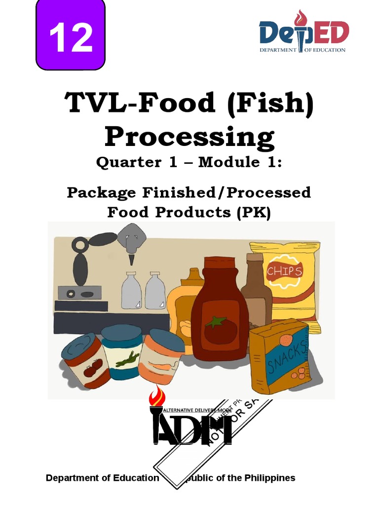 TVL-Food (Fish) Processing: Quarter 1 - Module 1: Package Finished ...