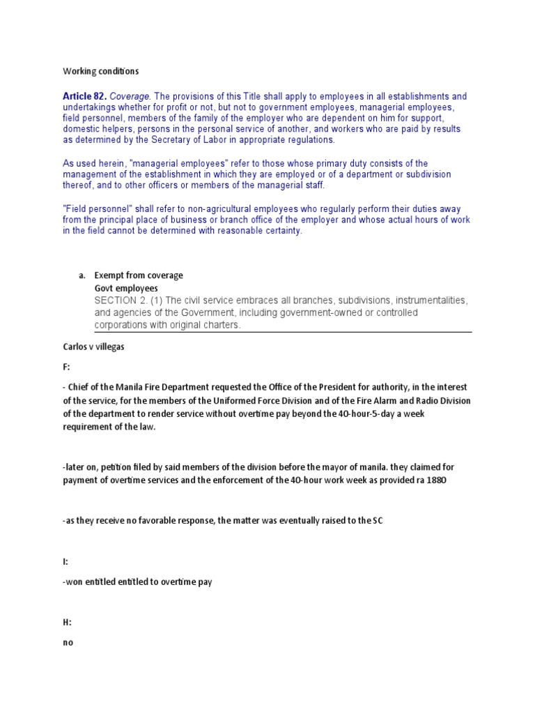 Article 82. Coverage. The Provisions of This Title Shall Apply To ...