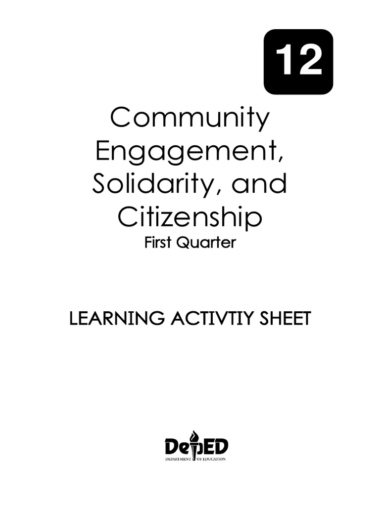 Community Engagement Solidarity and Citizenship PDF | PDF | Community ...