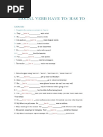 Have To Doesnt Have To Worksheet | PDF