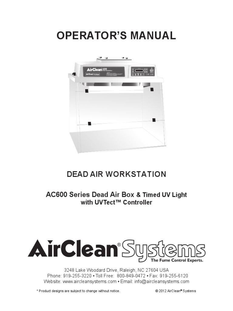 Operating Manual - Dead Air Workstations | PDF | Electromagnetic ...