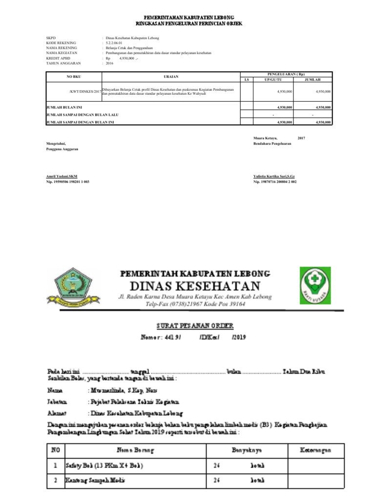 Nota Order 2 Juta | PDF