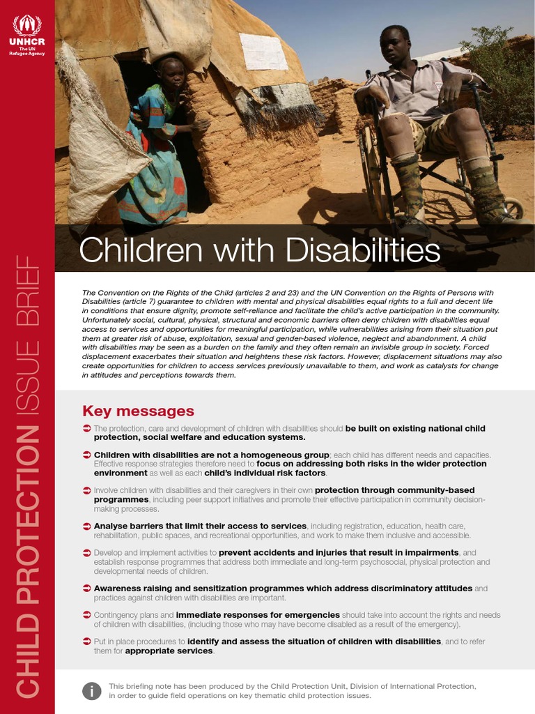 Children With Disabilities: Key Messages | Download Free PDF | Child ...